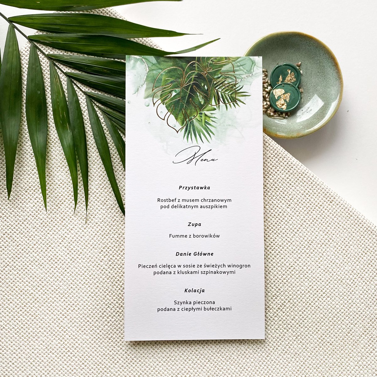 Menu botaniczne - karteria.pl
