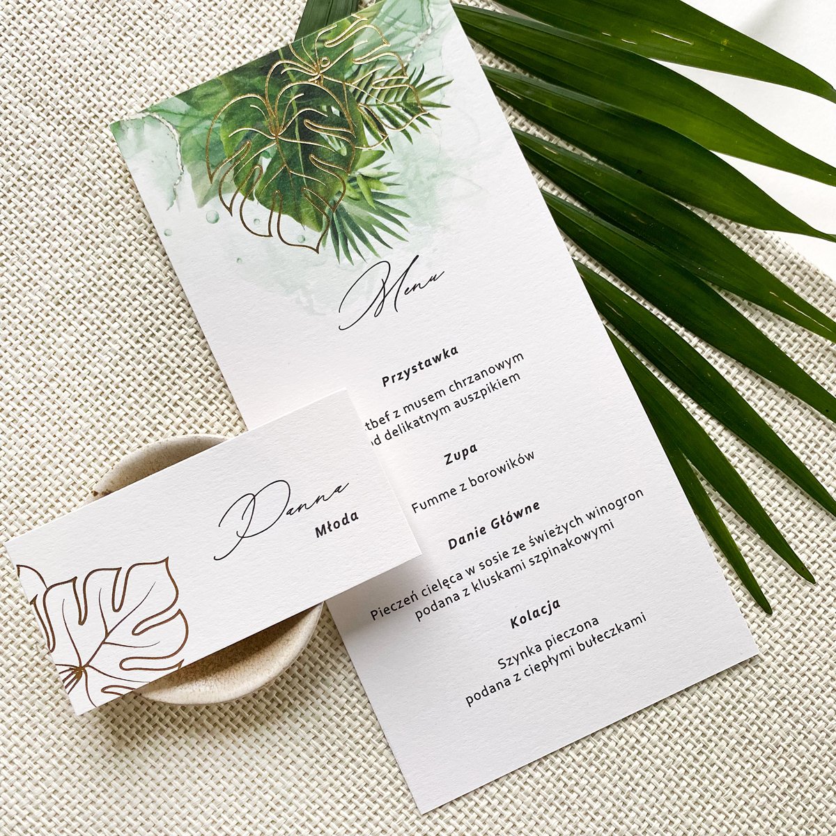 Menu botaniczne - karteria.pl